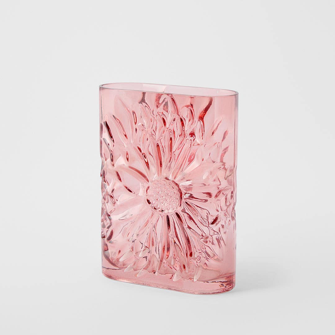 Shop Dalia Glass Vase Extra Large - Pink Online|Bed Bath N' Table