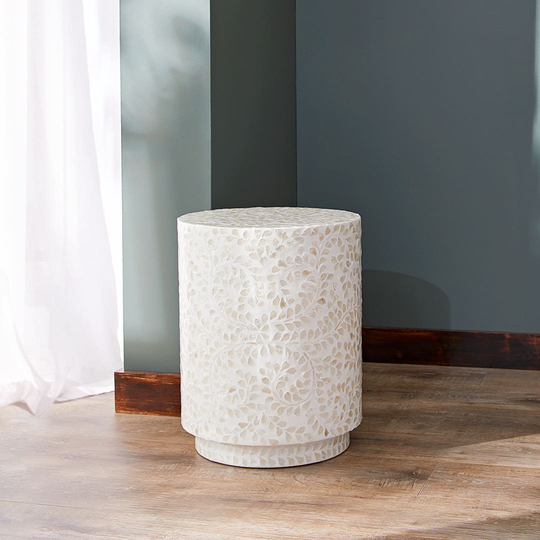 Shop Alice Inlay Stool Online | Bed Bath N' Table